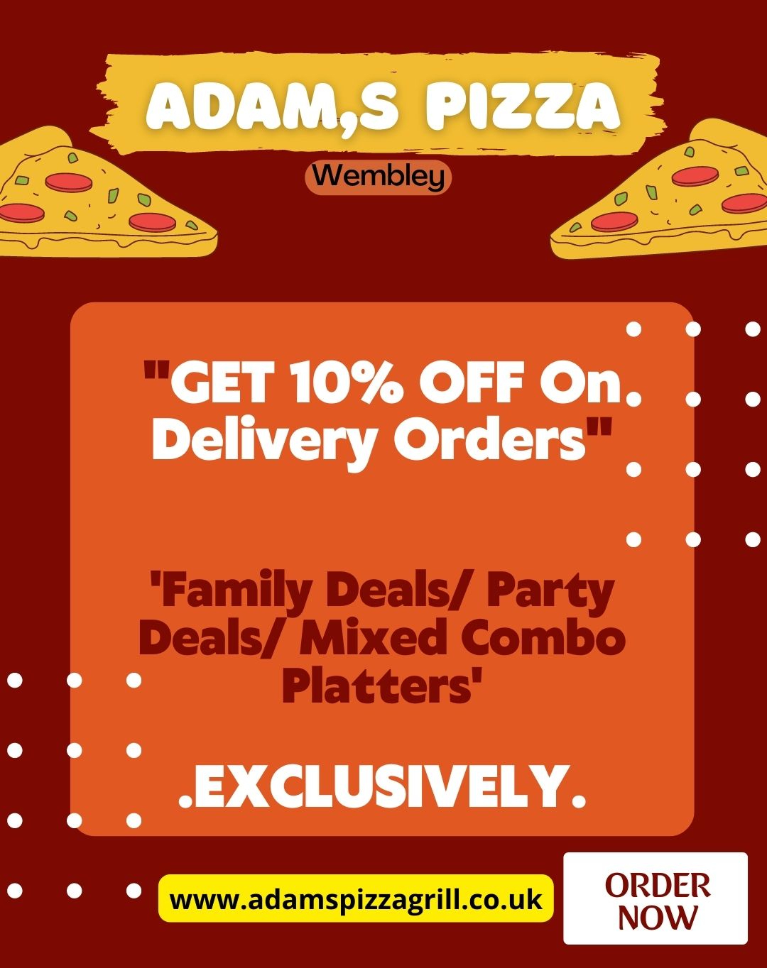 Adam's Pizza Wembley - Adam's Pizza Wembley