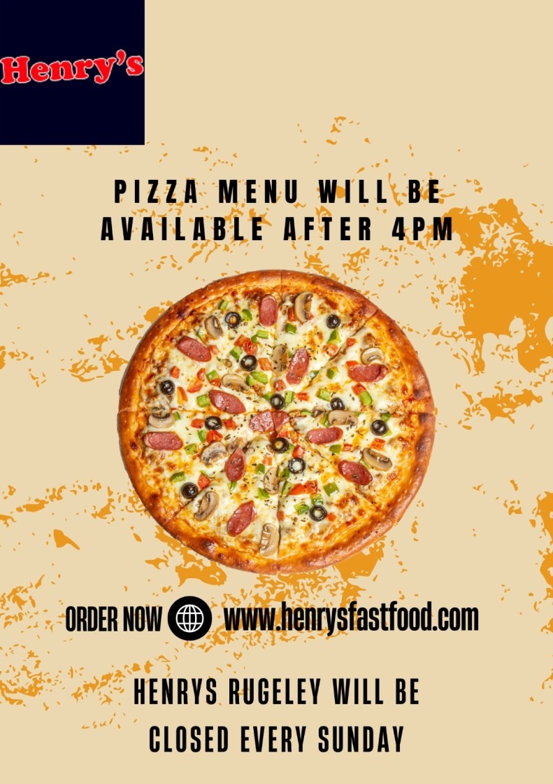 Henry's Fish And Chips - Henrys Rugeley | Order Takeaway Online