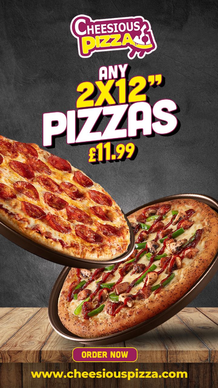 Cheesious Pizza Takeaway Burslem | Order Food Online | Takeaway Stoke ...