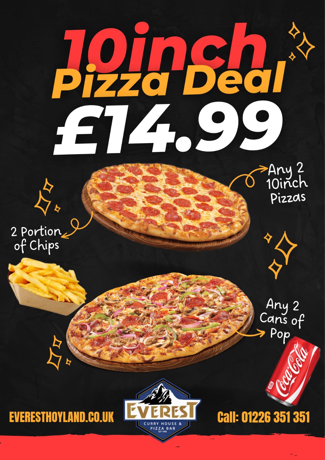 Everest Curry & Fast-Food Menu | Everest Hoyland Menu | Order Takeaway ...